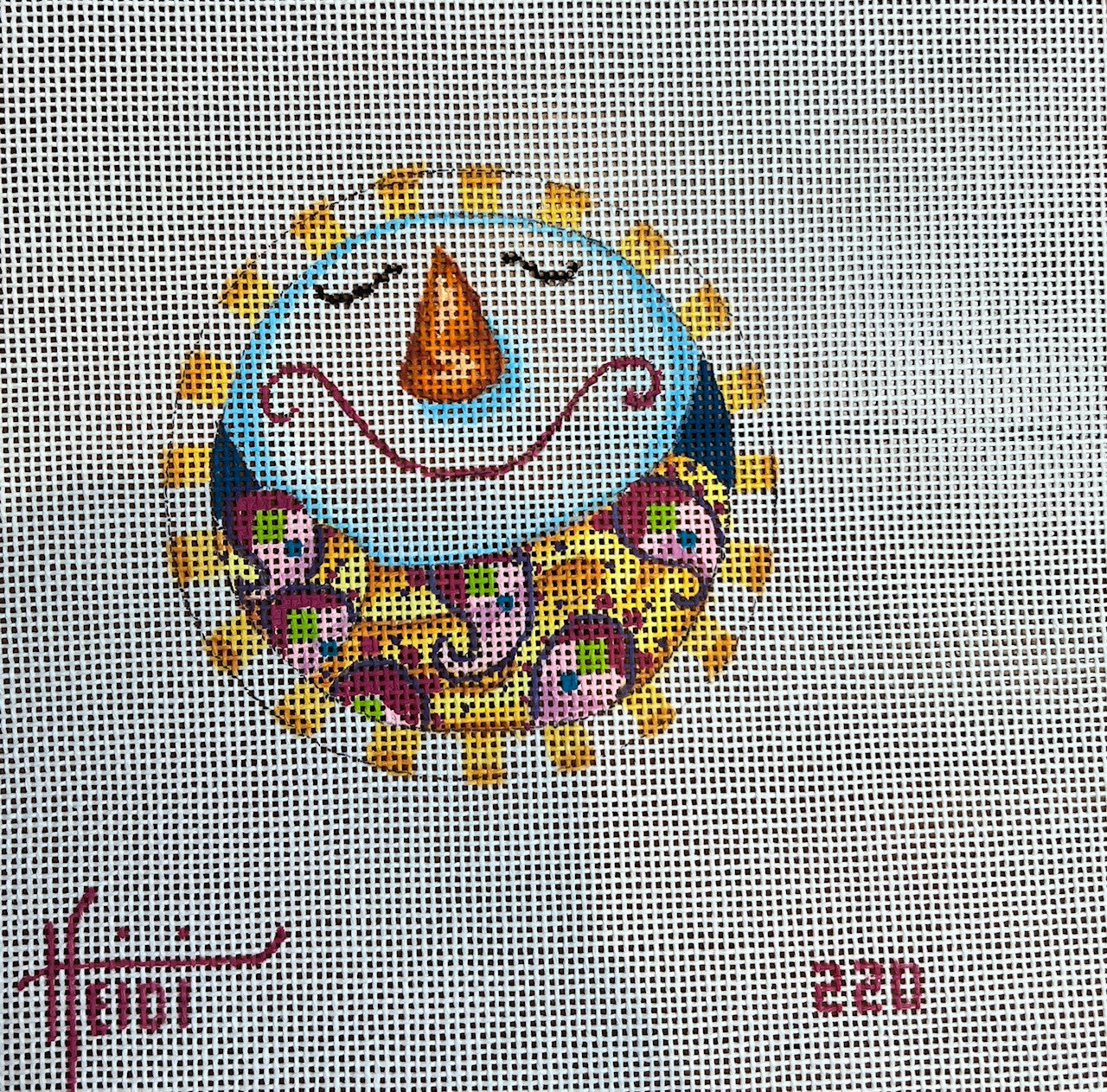Heidi Stanley #220 Mama Snowman Round – Stitch by Stitch
