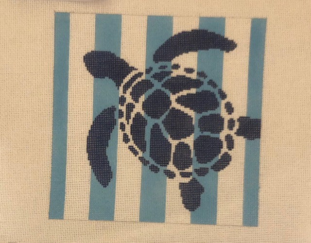 Two Sisters Stencil Sea Turtle SQ64 14 mesh 8x8 – Stitch by Stitch