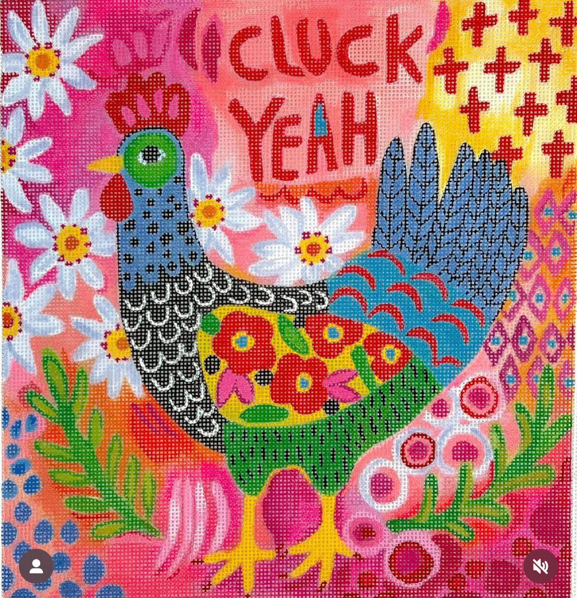 Kate Dickerson JE-PL-11 Julia Eaves Cluck Yeah – Stitch by Stitch