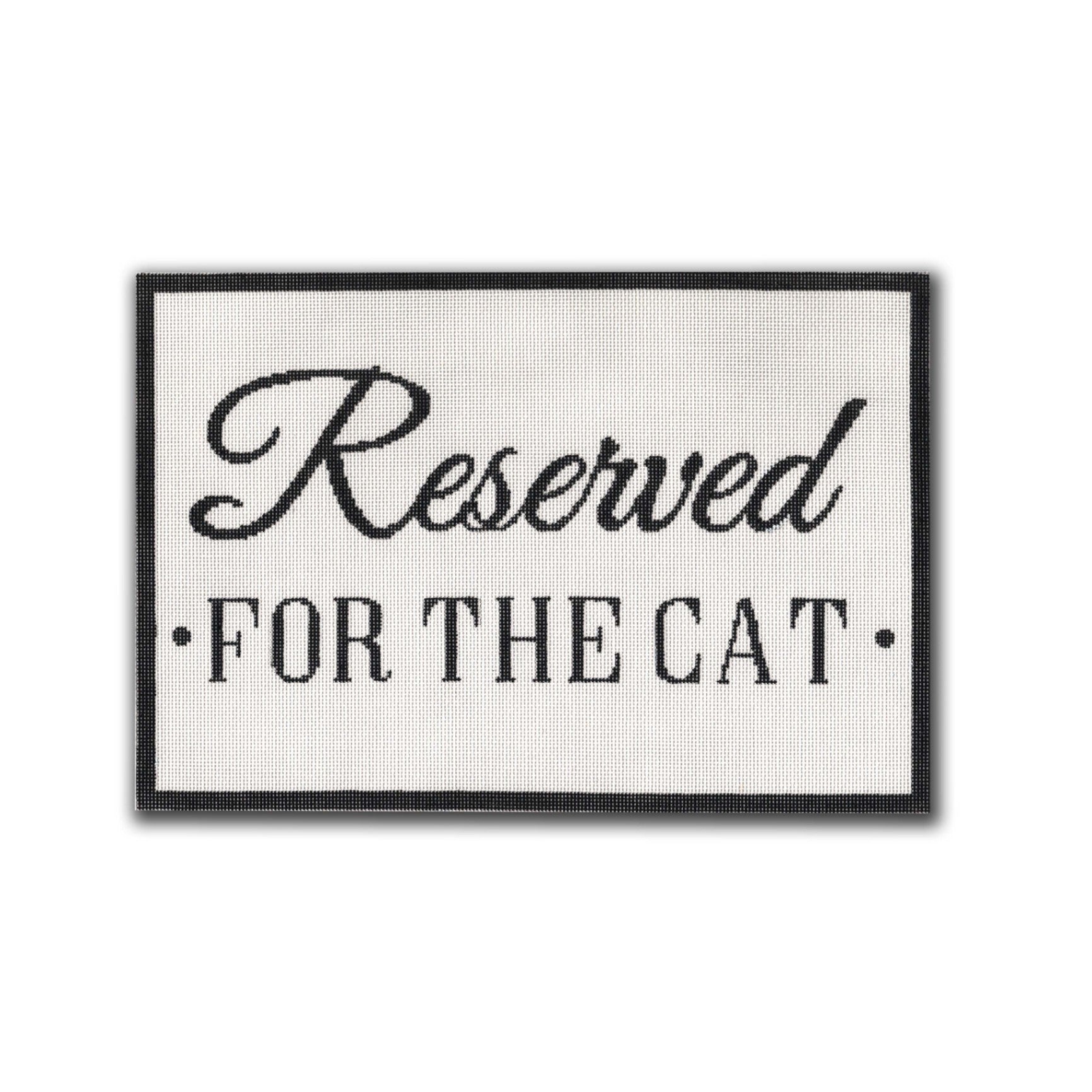 CBK EG-SS 97 Reserved for the Cat – Stitch by Stitch