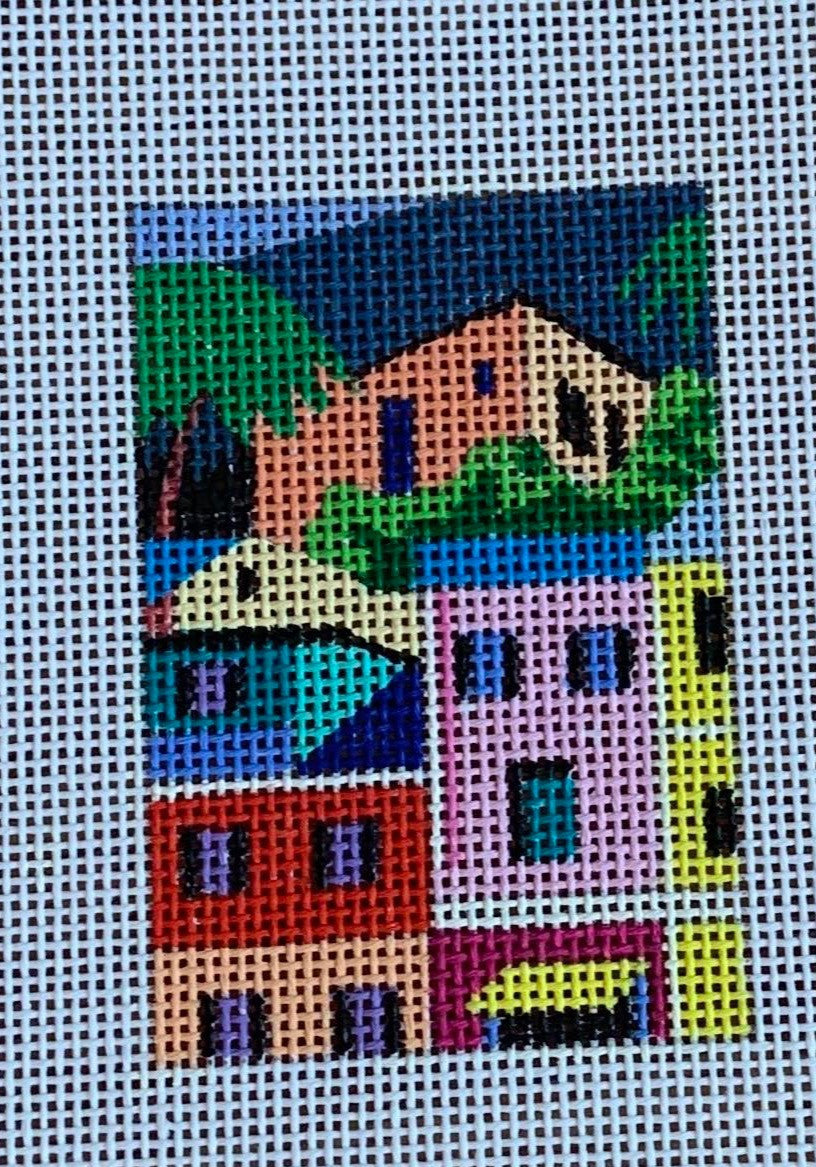 Colors of Praise LT 044 Island Buildings 2x3 Insert – Stitch by Stitch