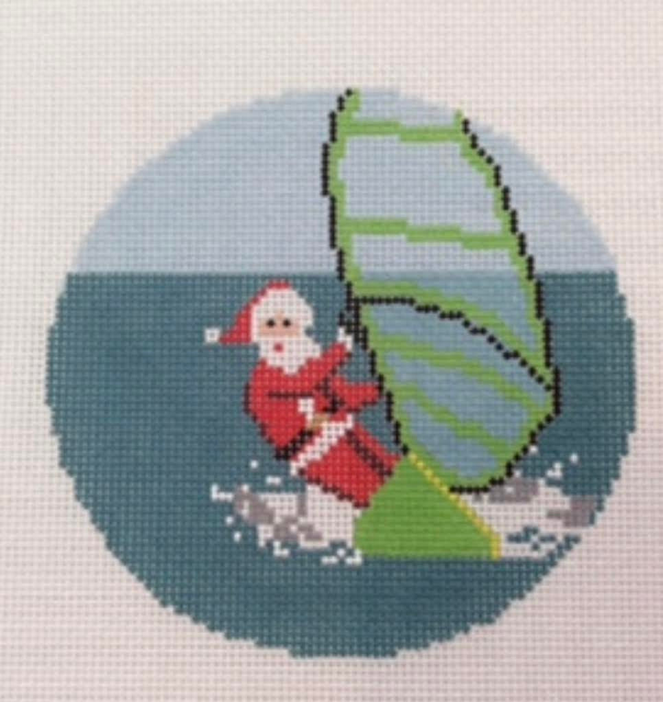 Ann Kaye AOK01 Windsurfing Santa – Stitch by Stitch