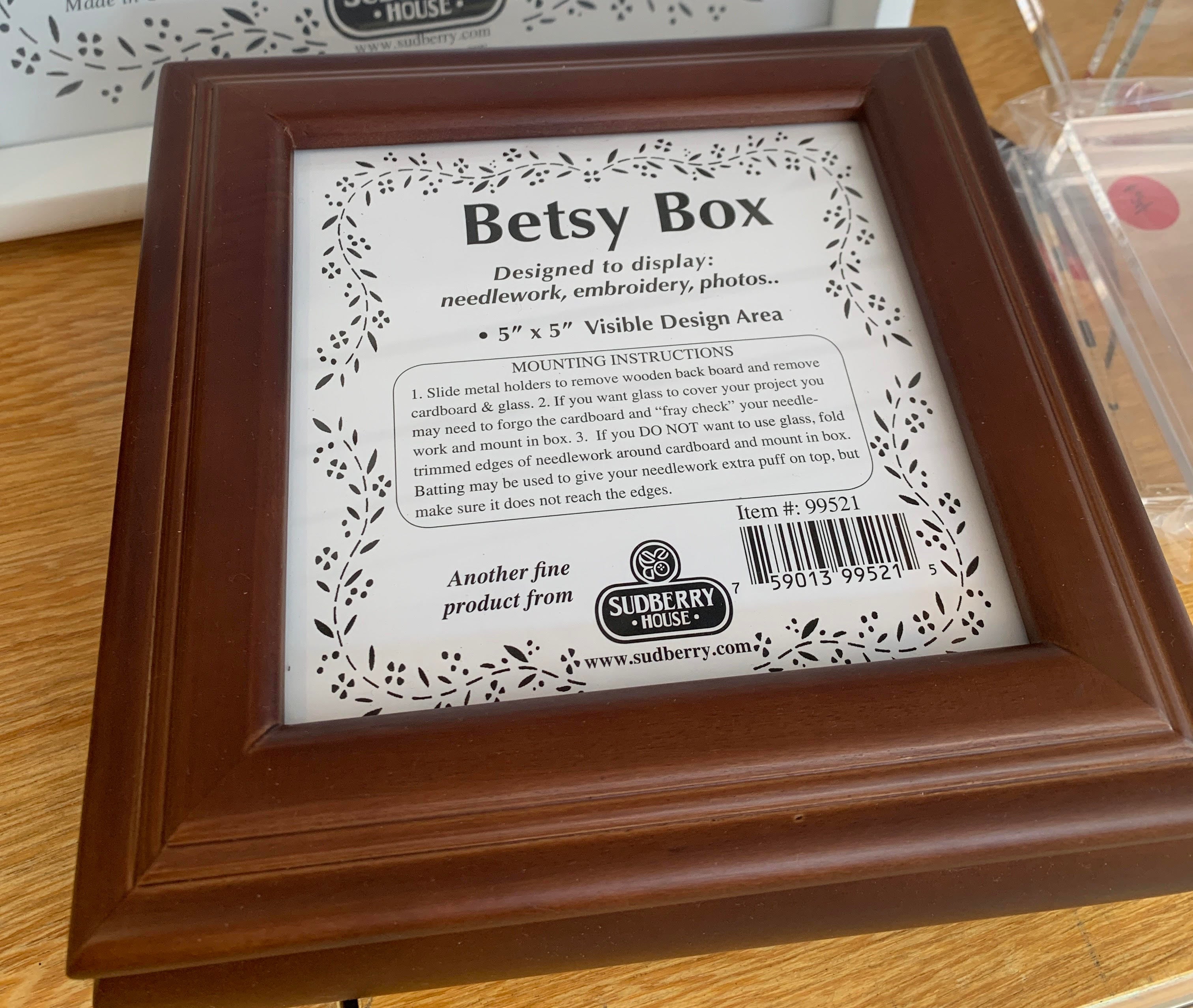 Sudberry Betsy Box - Mahogany Finish – Stitch by Stitch