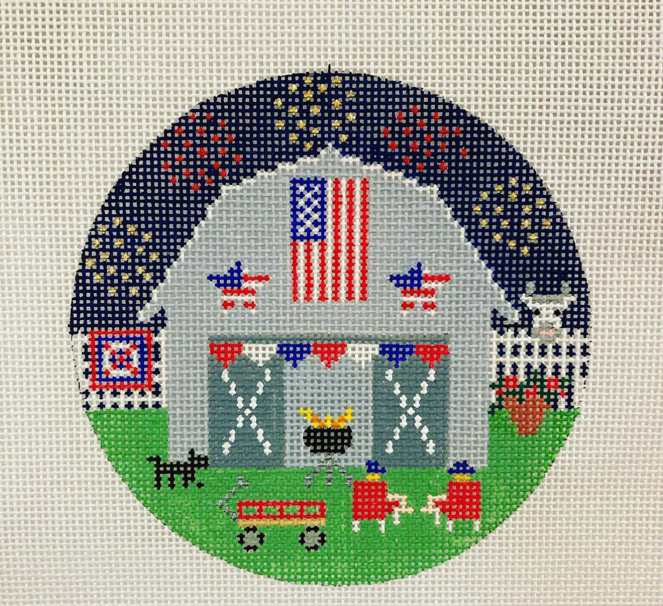 Doolittle R604 July 4th Barn – Stitch by Stitch