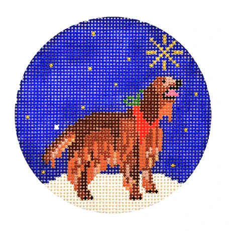 Kirk and Bradley KB1586 Midnight Irish Setter Round – Stitch by Stitch