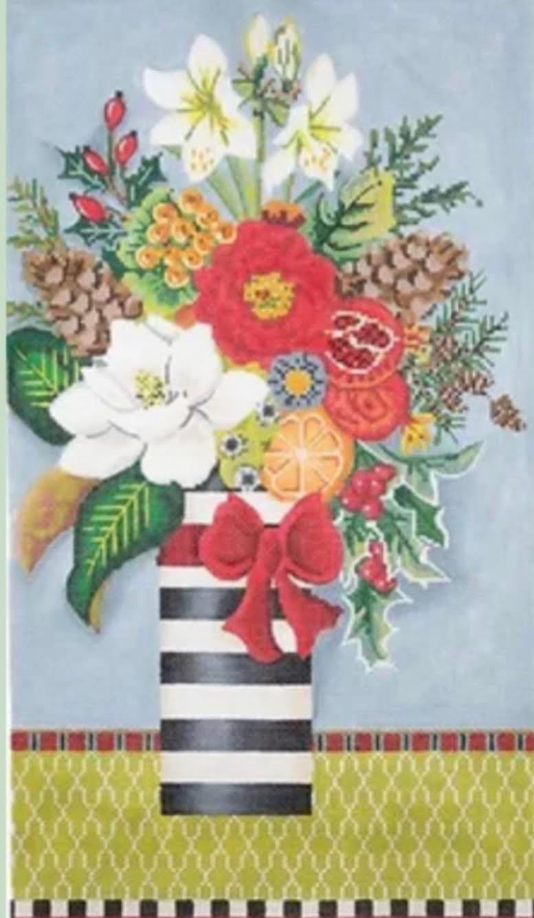 Kelly Clark KC-KCA51-18 Winter Floral (Stitch Guide Available for addi ...