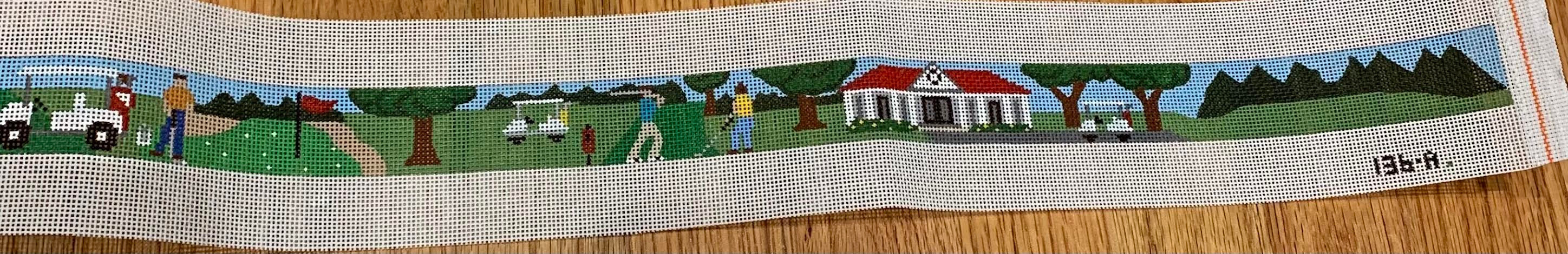 Meredith Collection 136a Golf Scene Belt – Stitch by Stitch