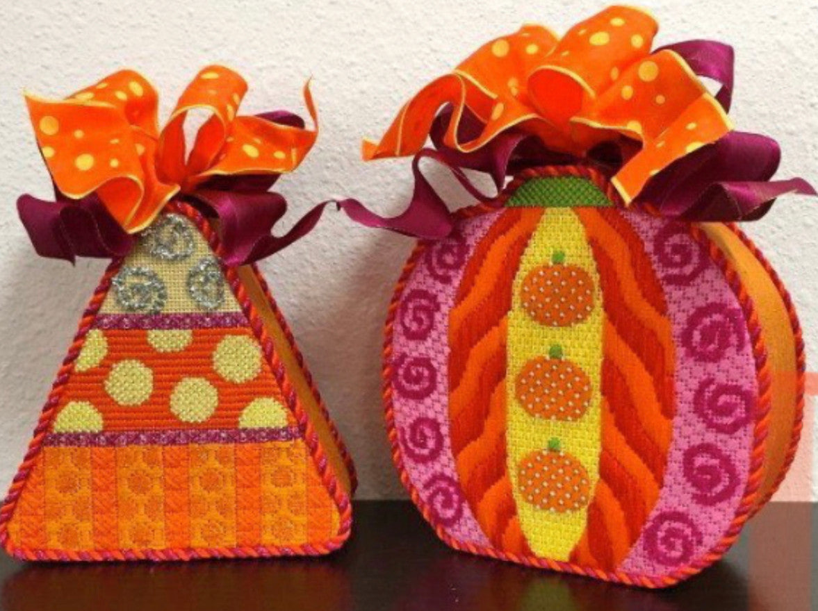 Eye Candy HW129C Dots and Stripes Candy Corn – Stitch by Stitch