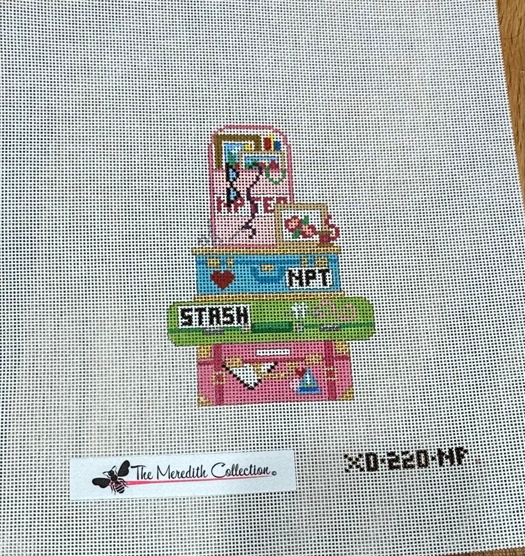 Meredith Collection XO-220np Luggage - Needlepoint – Stitch by Stitch