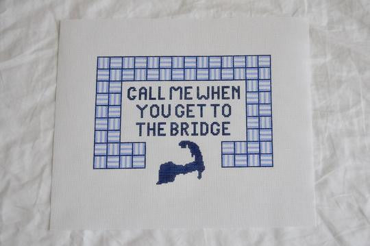 Mary Frances Call me When you Get to the Bridge – Stitch by Stitch
