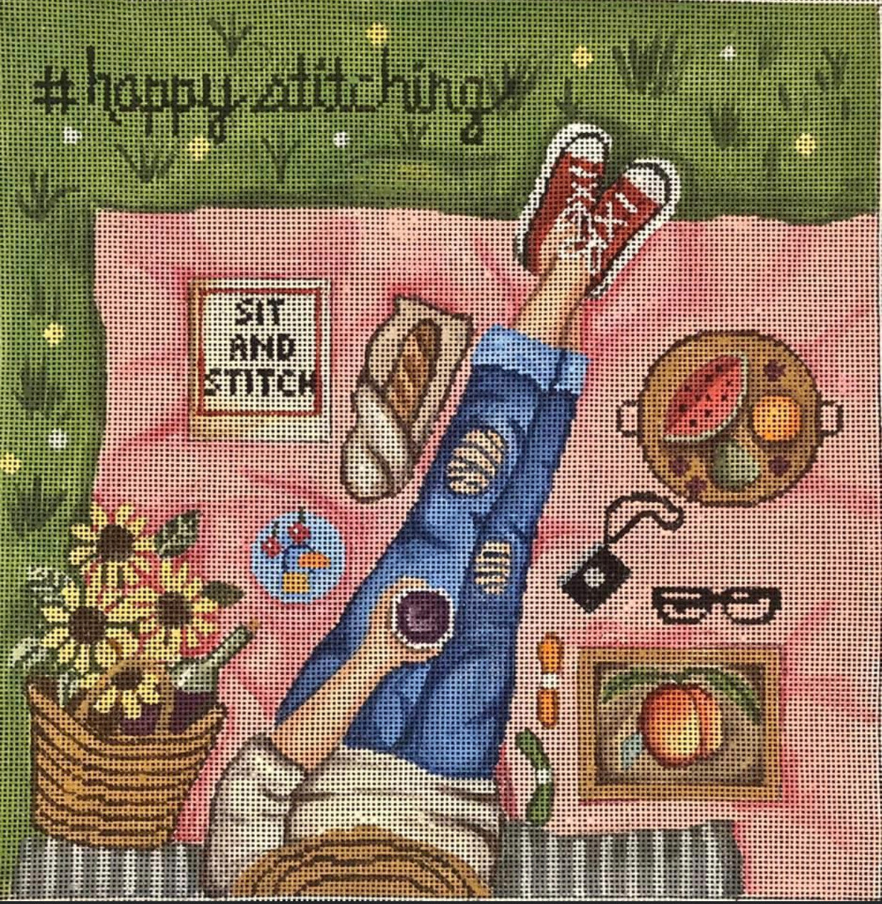 Gayla Elliott GEP313 Happy Stitching Picnic – Stitch by Stitch