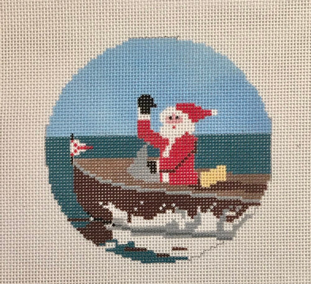 Ann Kaye AOK23 Boating Santa – Stitch by Stitch