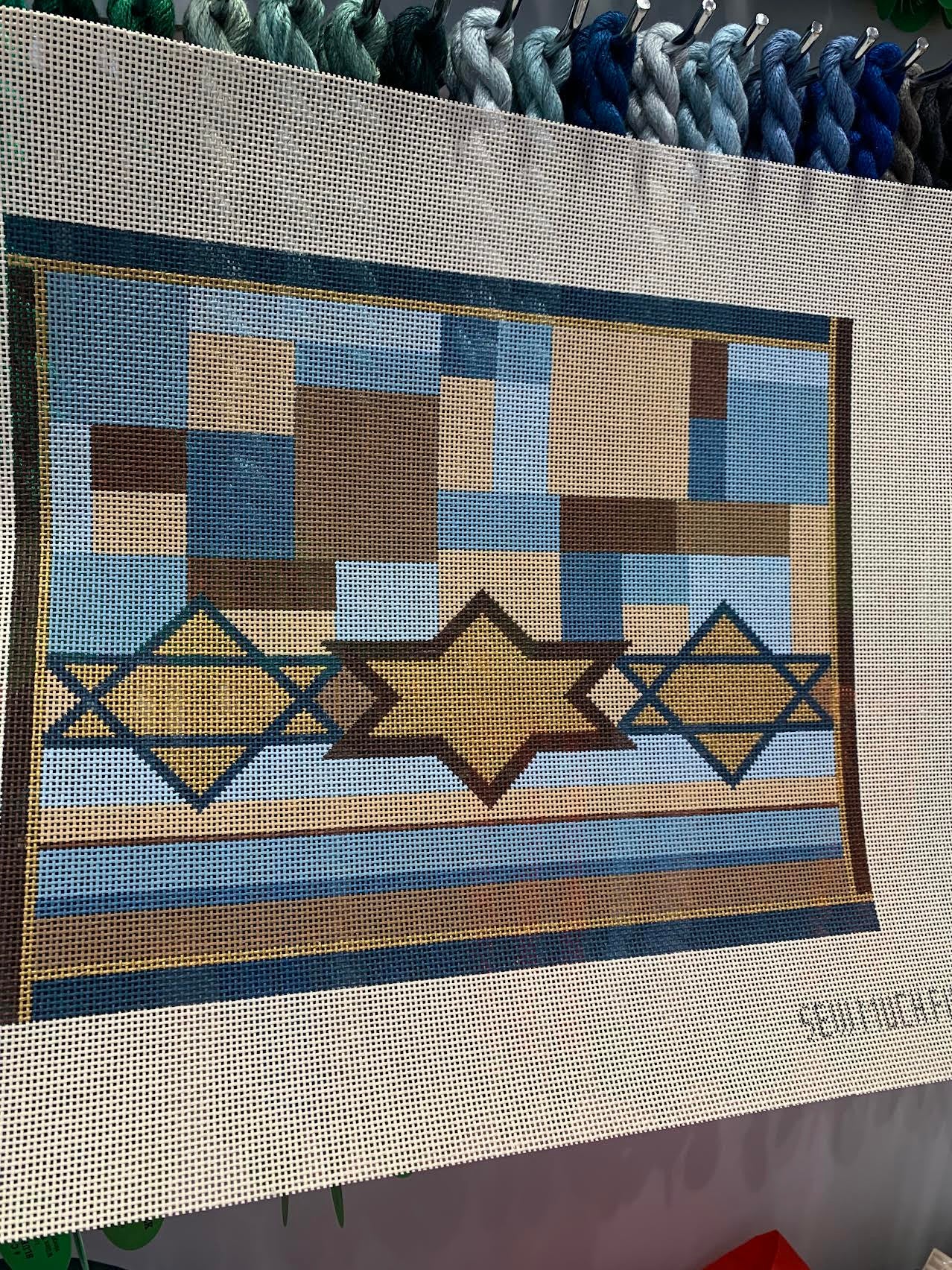 Sew Much Fun Randi 2 Tallis Bag Browns and Blue Colorway – Stitch by Stitch