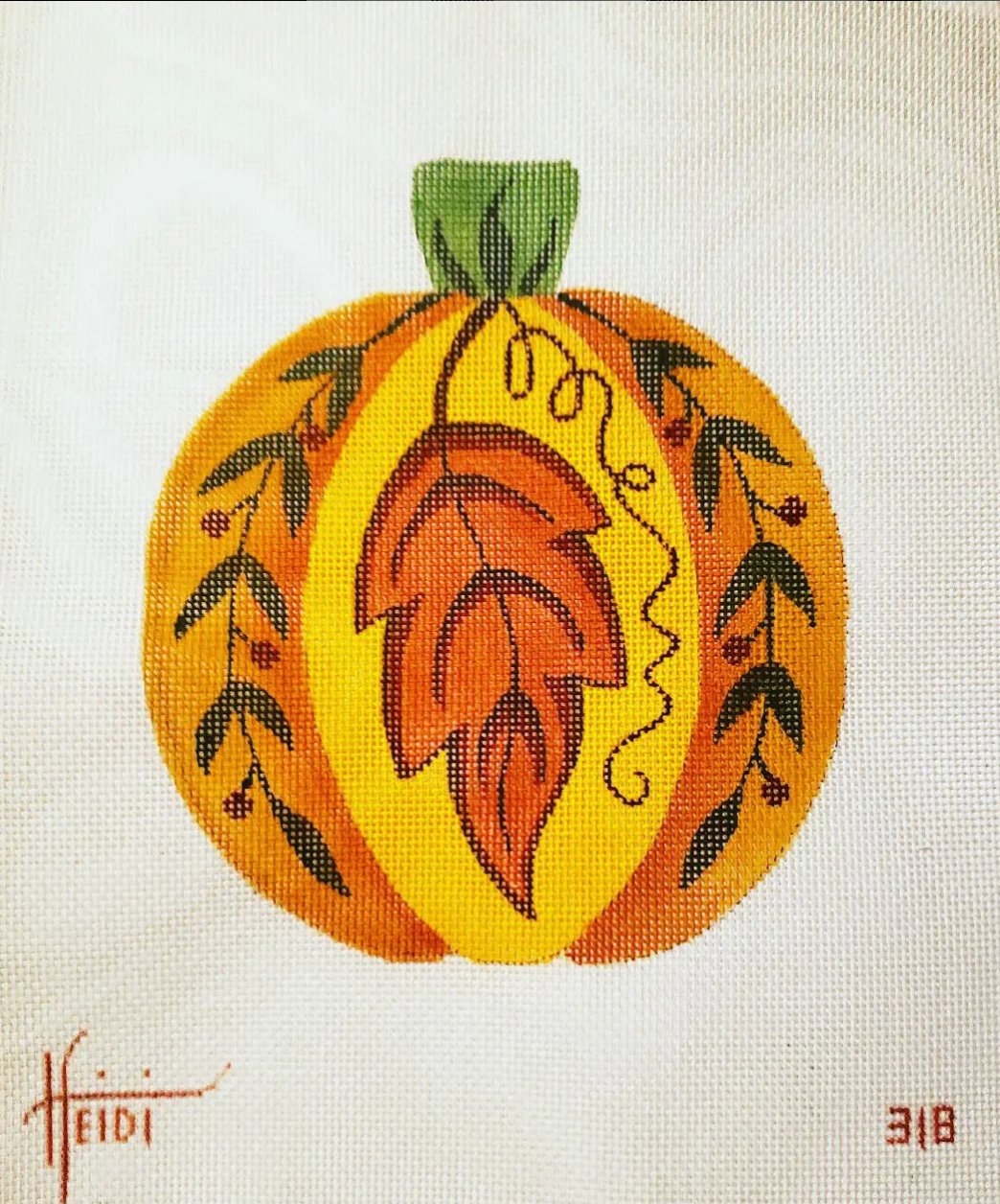 Heidi Designs #318 Autumn Pumpkin – Stitch by Stitch