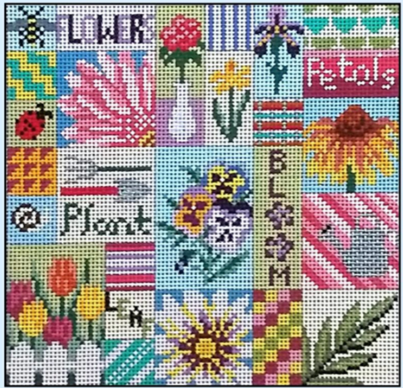 Needle Crossing 1471 13 mesh collage – Stitch by Stitch