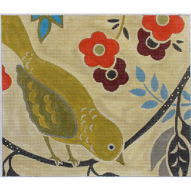 PLD Designs SH1801 Mid Century Modern Bird w/ Flowers – Stitch by Stitch