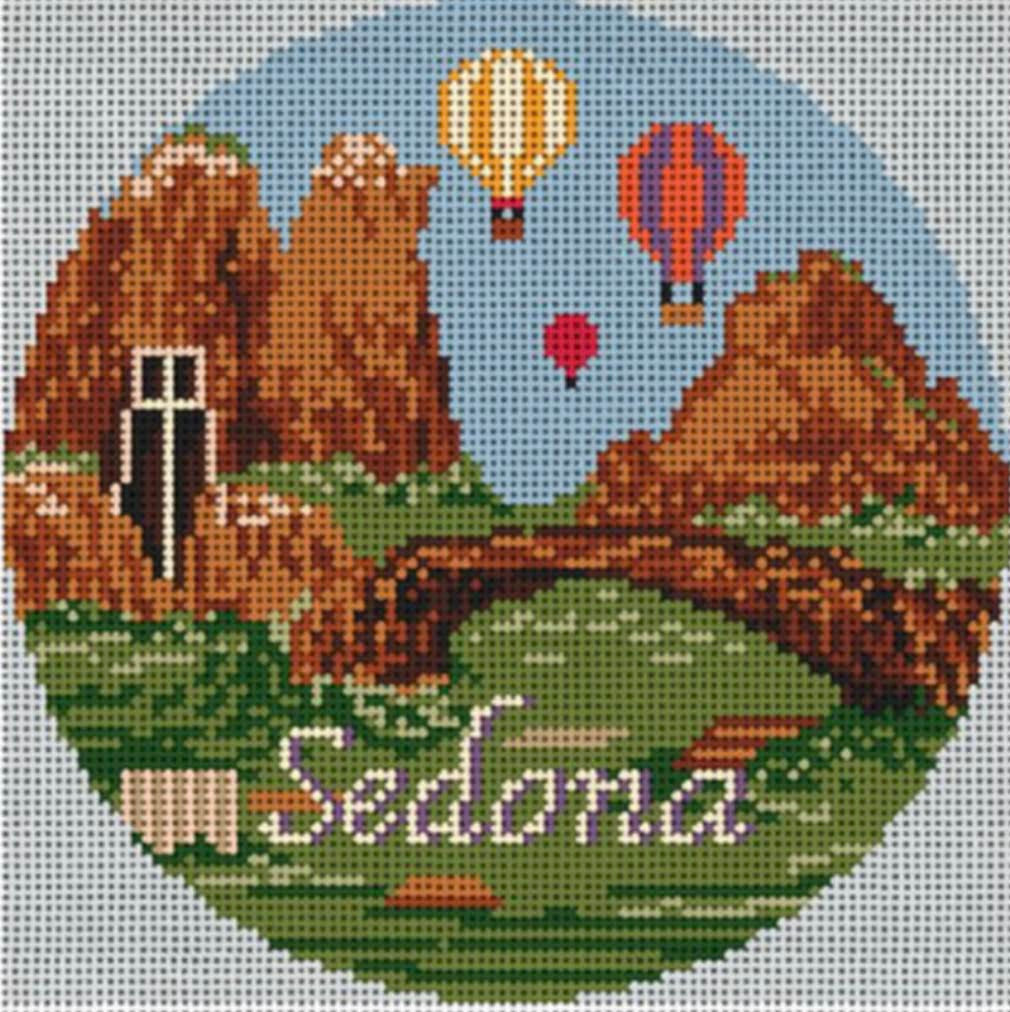 Needlepaint 5" Sedona Round – Stitch by Stitch
